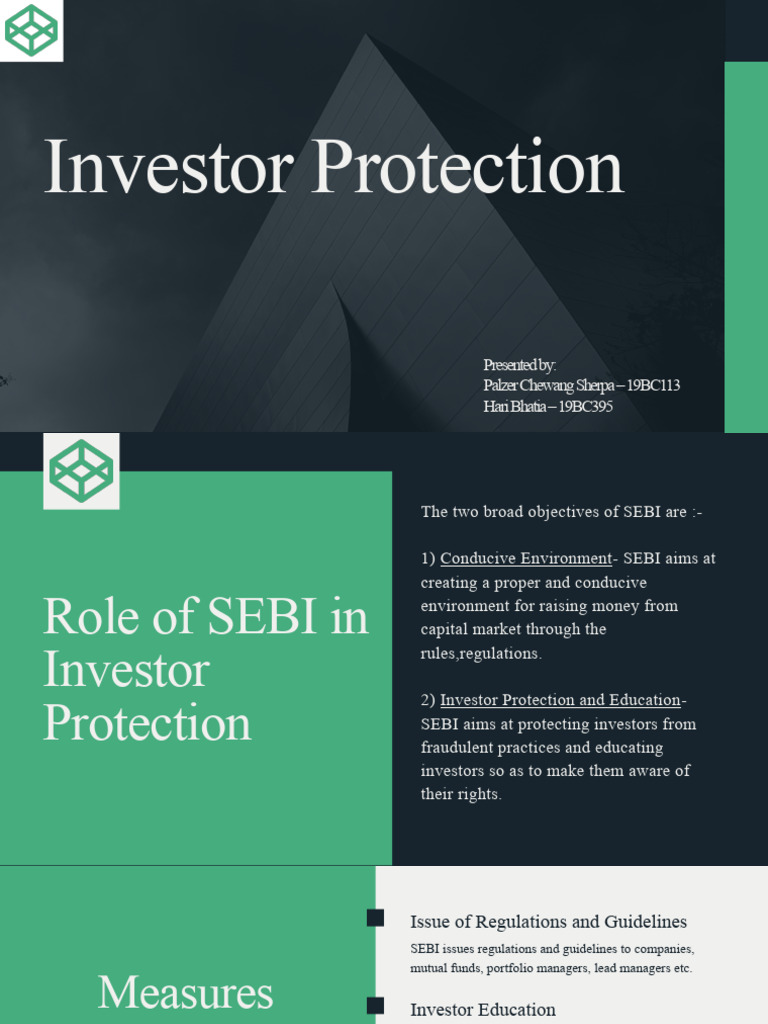 FOI PPT Investor Protection | PDF | Insider Trading | Corporations