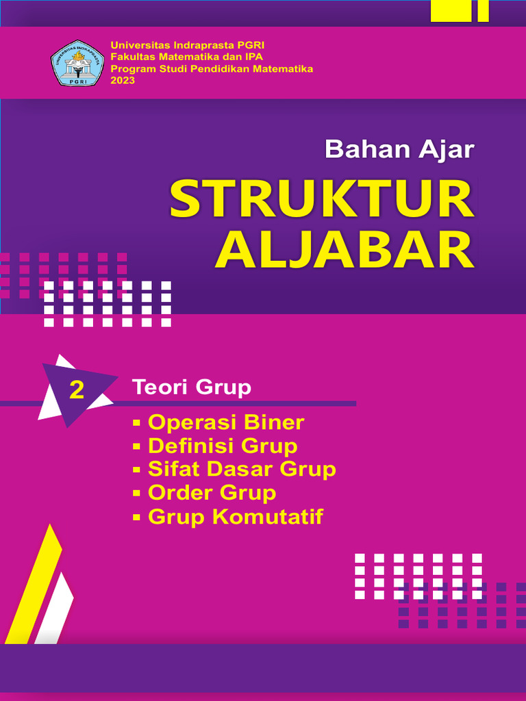 02 - Struktur Aljabar 2023 (1) - Unlocked | PDF | Metode & Bahan Ajar