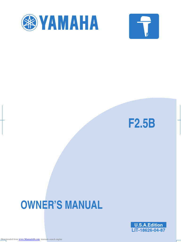 Yamaha f2,5b | PDF | Gasoline | Exhaust Gas