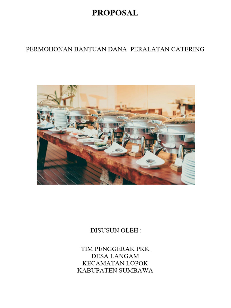 Proposal Catering | PDF