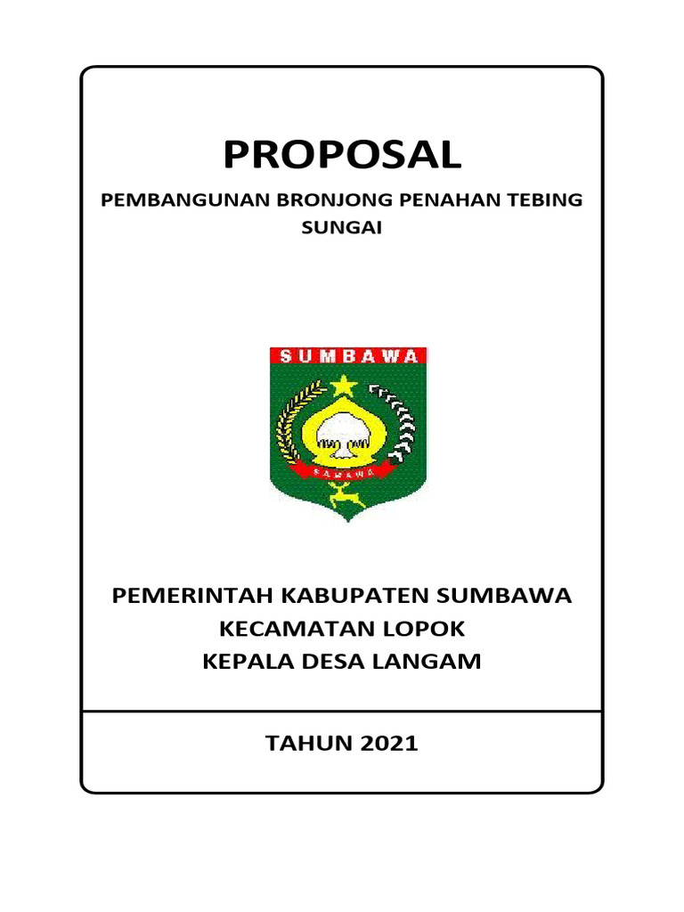 Proposal Pembangunan Bronjong Tebing | PDF | Griya & Taman | Sains ...