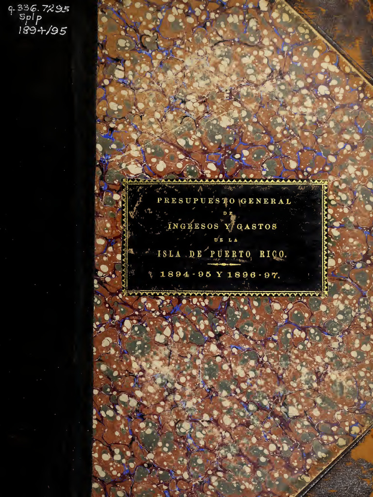 Anon - Presupuesto General de Ingresos Y Gastos de La Isla de Puerto ...