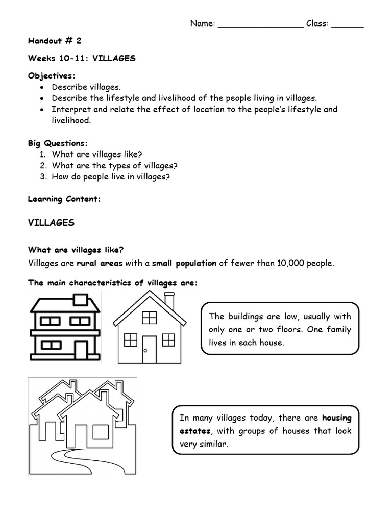 City and Countryside | PDF | Village