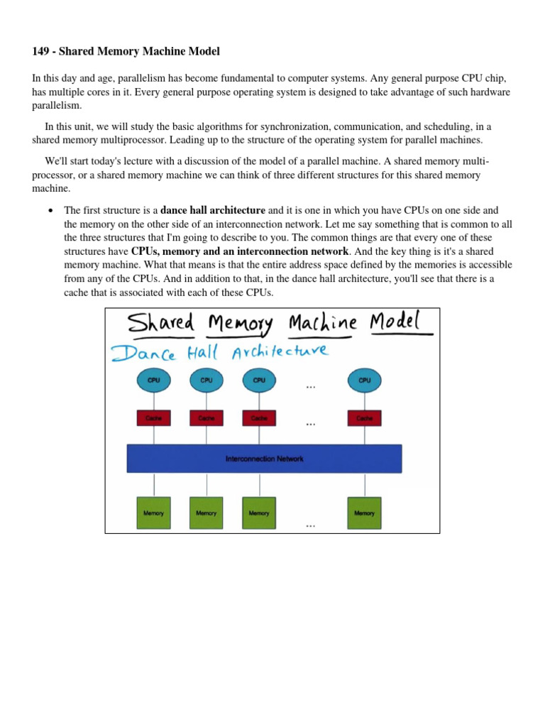L04 Parallel Systems Synchronization Communication Scheduling Pdf Central Processing Unit