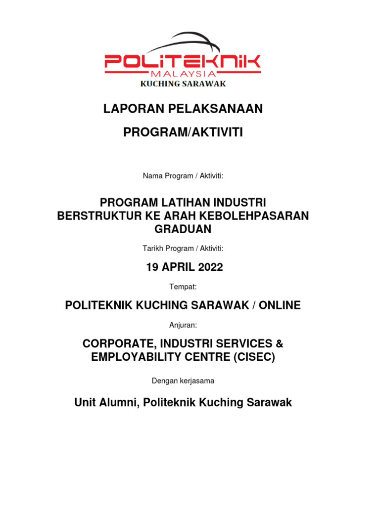 Laporan Program SIP 2022-Signed | PDF