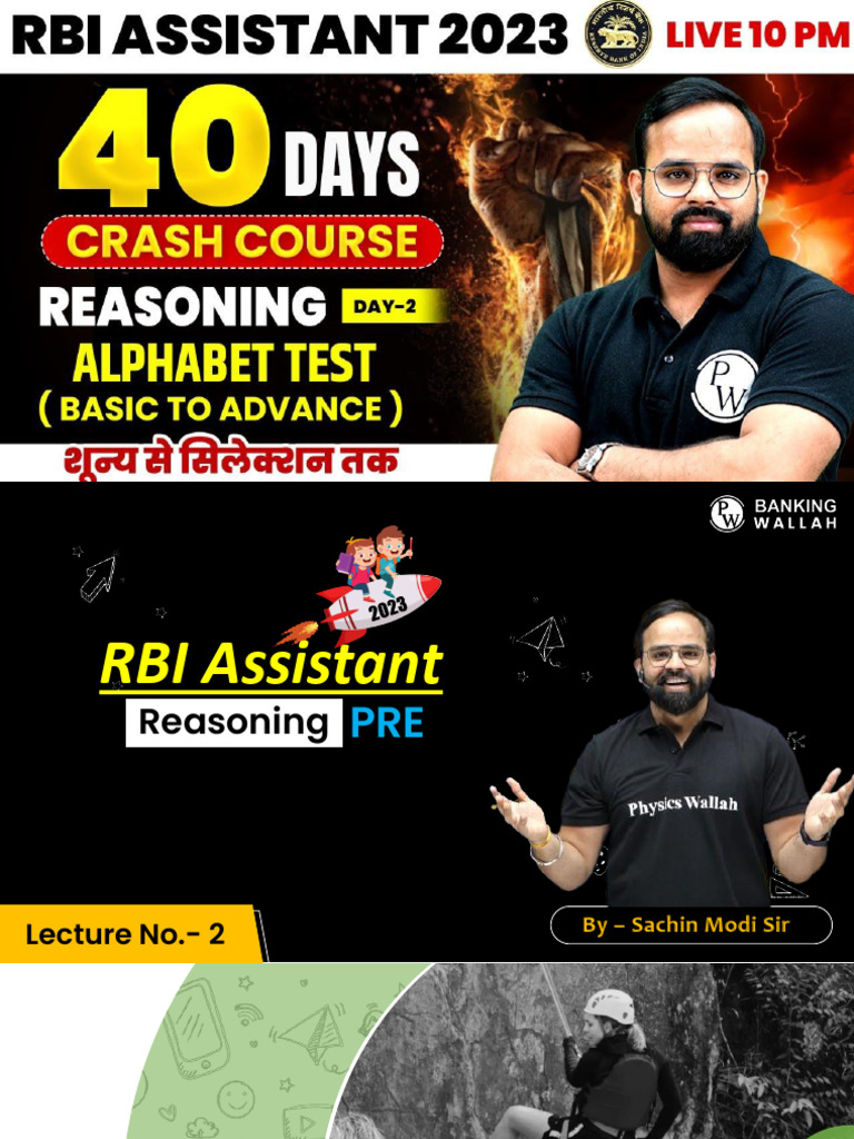 Day 1 Alphabet Test YT Class by Sachinn Modie Sir | PDF | Alphabet ...