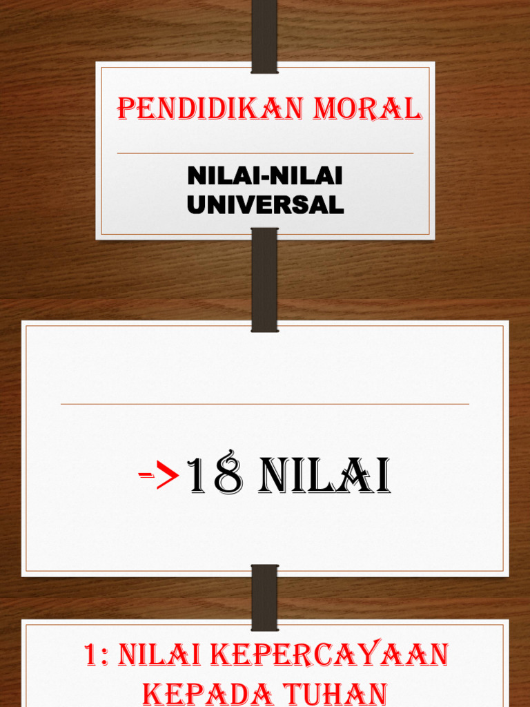 Nilai-Nilai Universal | PDF