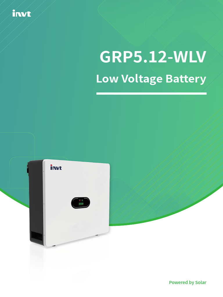 INVT - GRP5.12-WLV Battery | PDF | Galvanic Cells | Battery (Electricity)