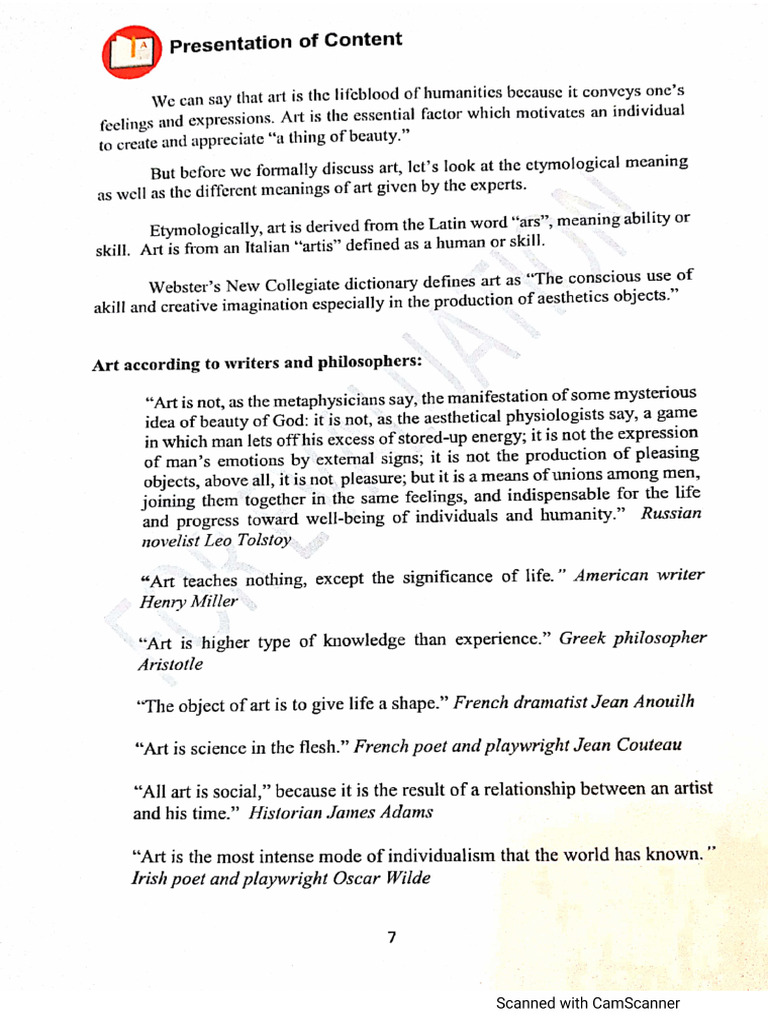 Art Appreciation CSU Unit 1 Topic 2 Content | PDF