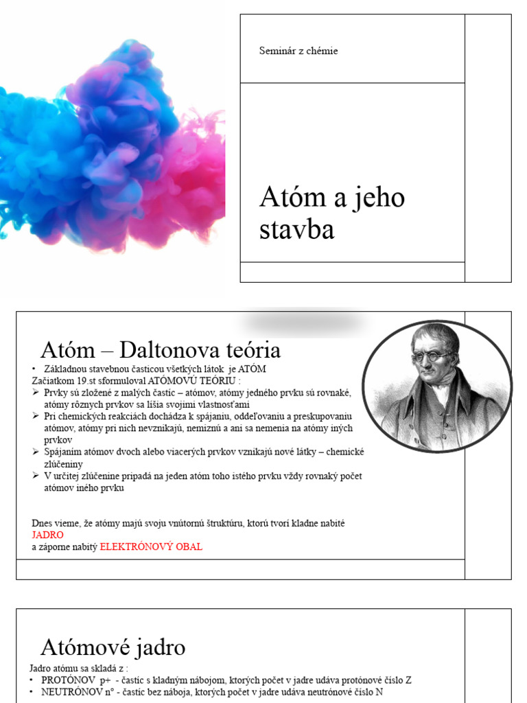 Atóm A Jeho Stavba | PDF