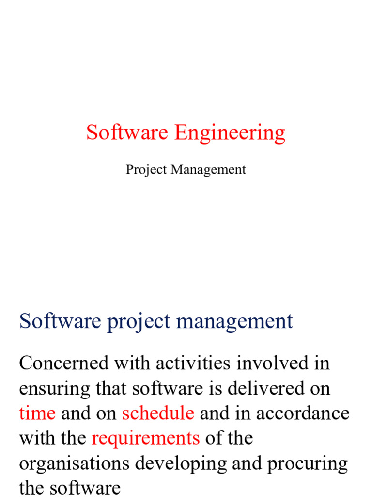 SE Lec5 Project Mang | PDF | Risk | Computer Program