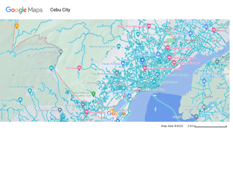Cebu City - Google Maps | PDF