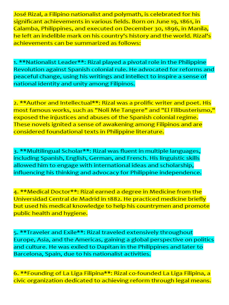 José Rizal 2 | PDF | Philippines