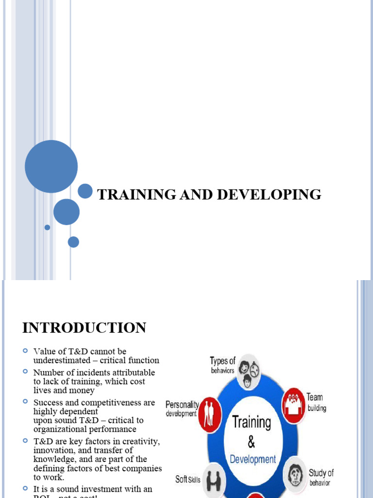 Training and Development | PDF | Cognition | Cognitive Science