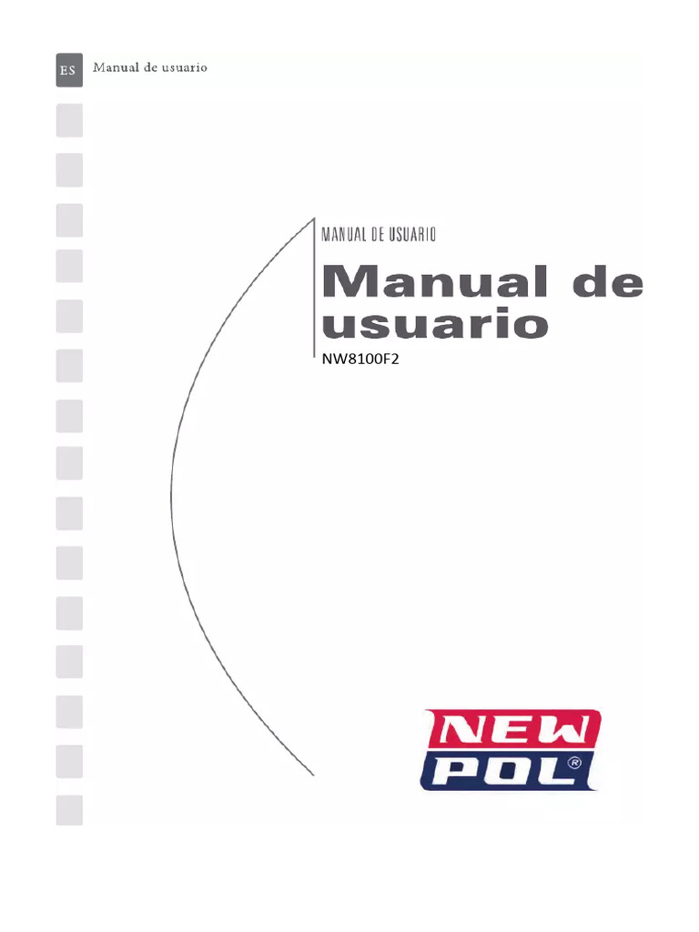 Manual New Pol NW8100F2 (Español - 80 Páginas) | PDF