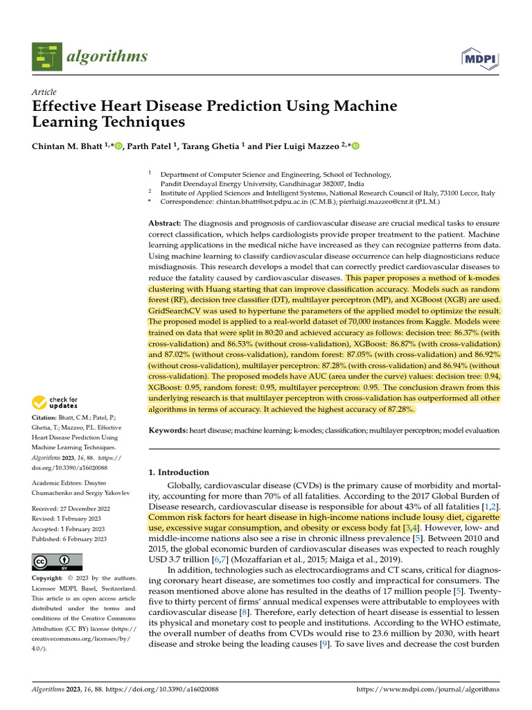 Heart Disease rp2 | Download Free PDF | Machine Learning | Blood Pressure