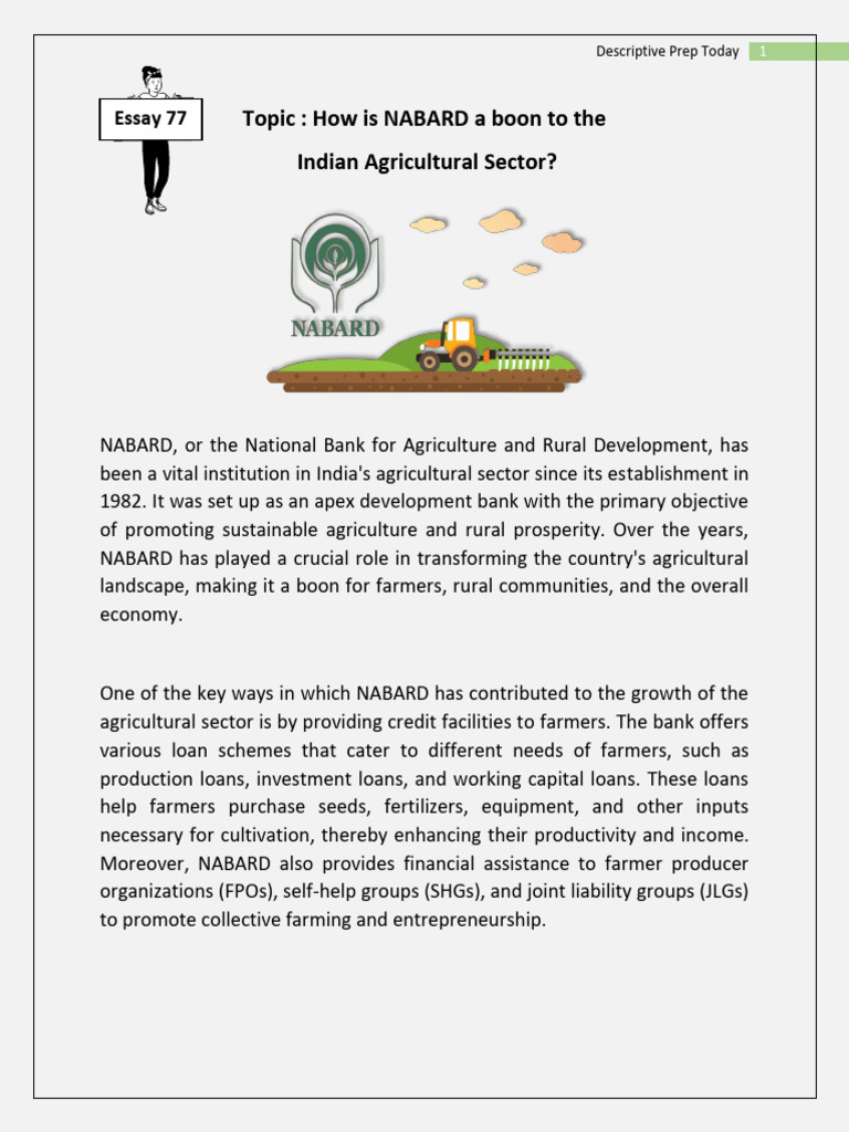 Essay 77 | PDF | Agriculture | Sustainable Agriculture