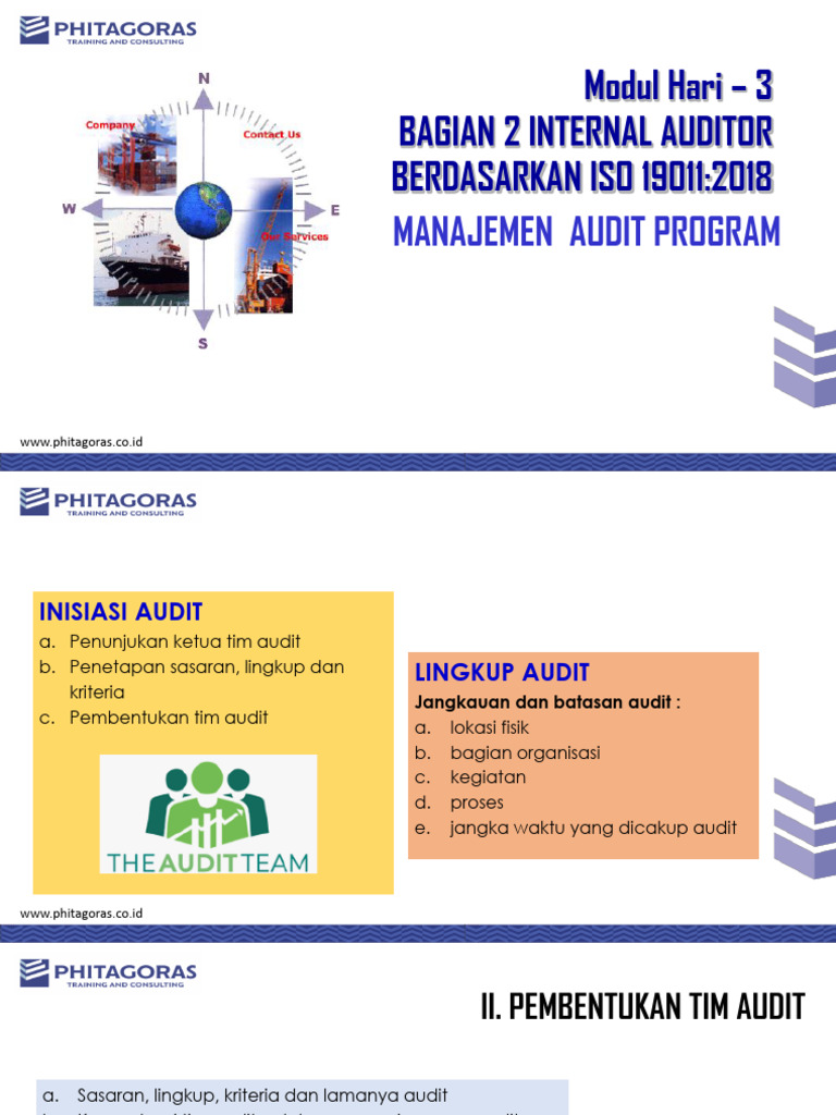 Training - Internal Auditor ISO 9001 - 14001 - 45001 - Modul 2 | PDF