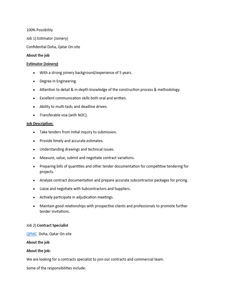 My CV Shortlisted by Employer and CV Selected For Next Round | PDF ...