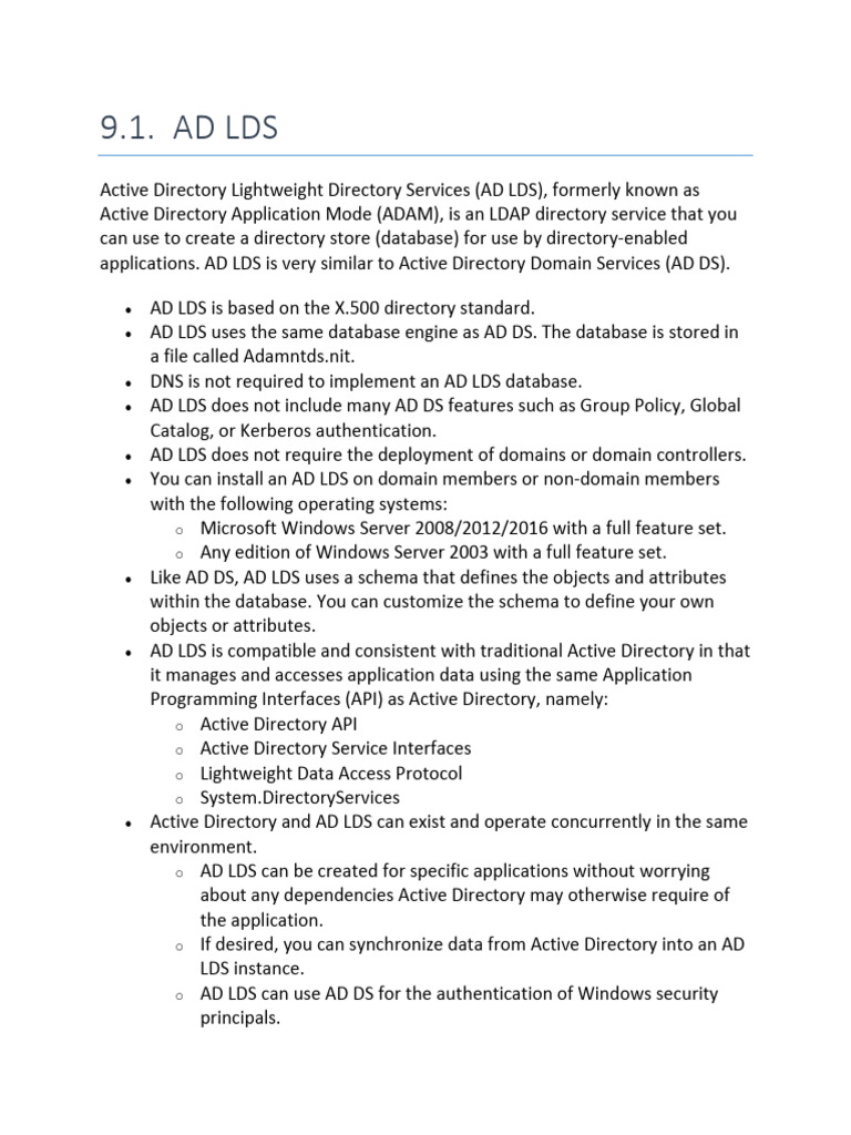640 09 Active Directory Roles | PDF | Active Directory | System Software