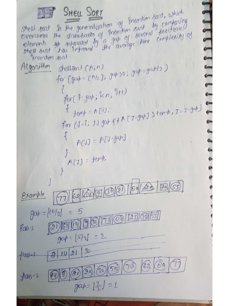 Shell Merge Sort | PDF