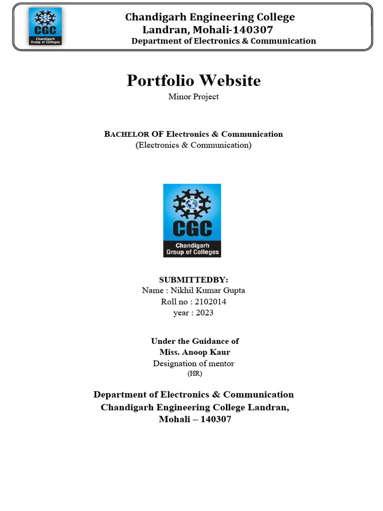 Nikhil Report | PDF | Html | Html Element