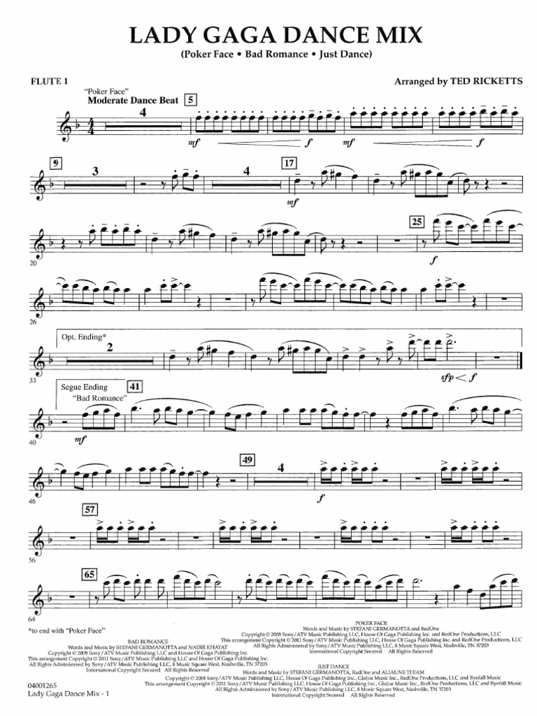 Lady Gaga Dance Mix. Instrumentos | PDF | Dance Pop | Performing Arts
