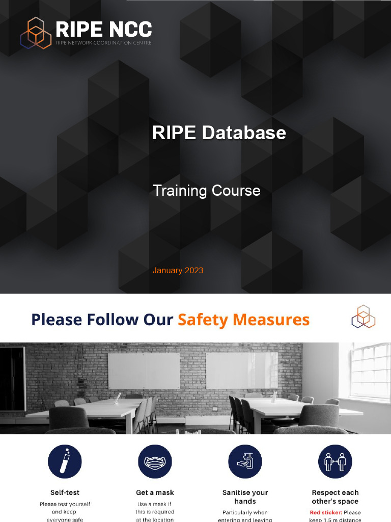 RIPE Data Base-Slides, Training Curse | PDF | I Pv6 | Password