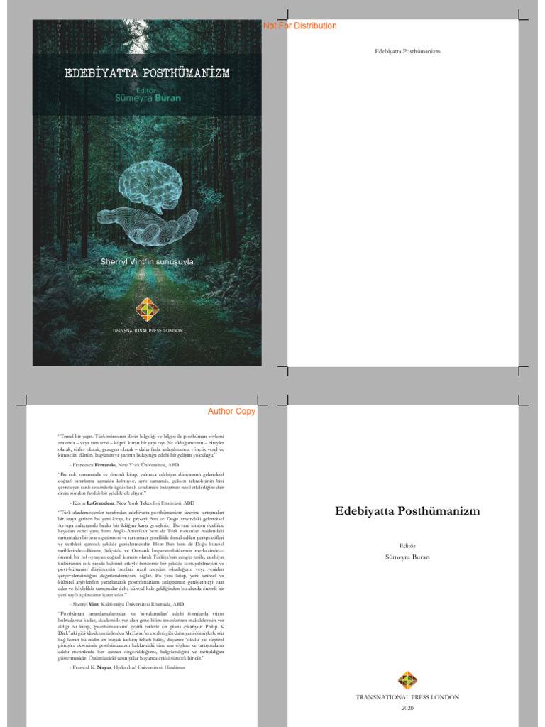 Edebiyatta Posthumanizm | PDF