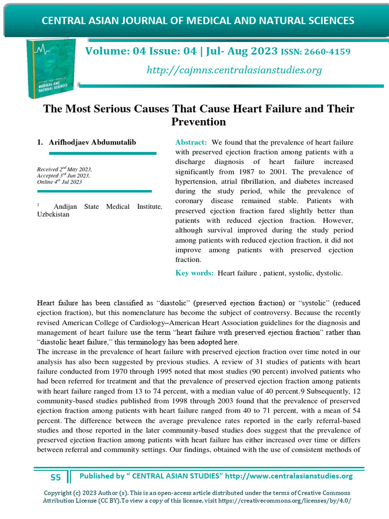 The Most Serious Causes That Cause Heart Failure and Their Prevention ...
