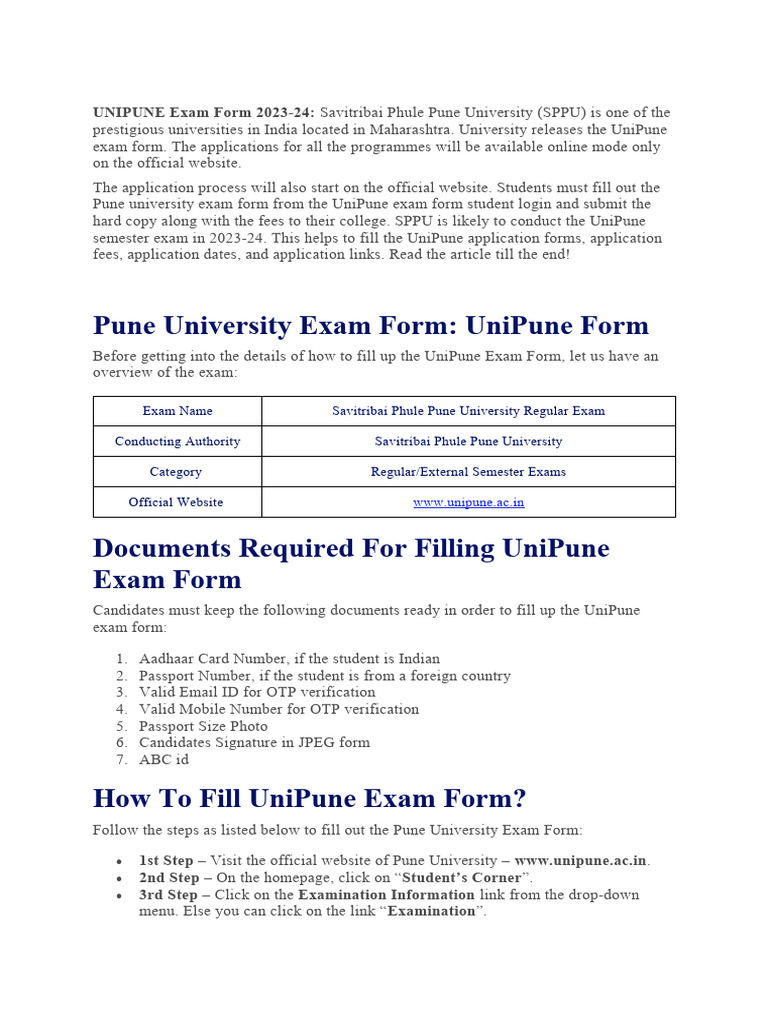 Filling Exam Form Steps | PDF | Computing