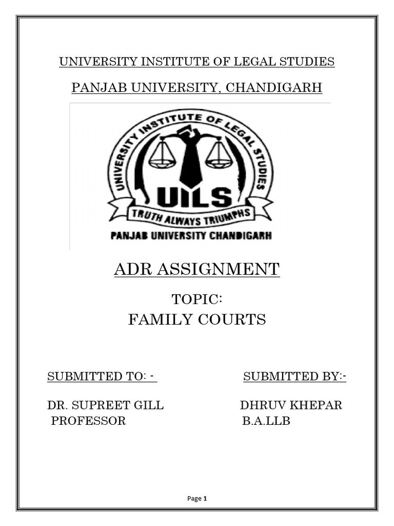 Adr File | PDF | Legal Guardian | Jurisdiction