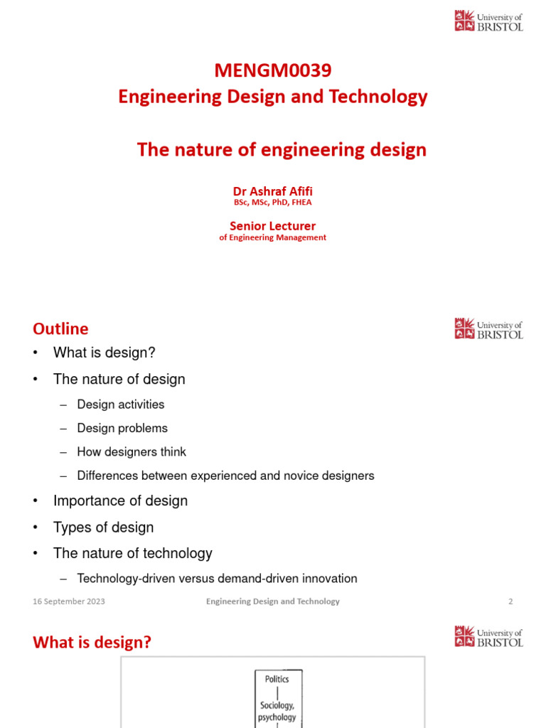The Nature of Engineering Design | PDF | Design | Engineering Design ...