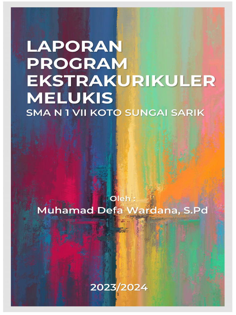 Program Lukis SMA VII Koto | PDF