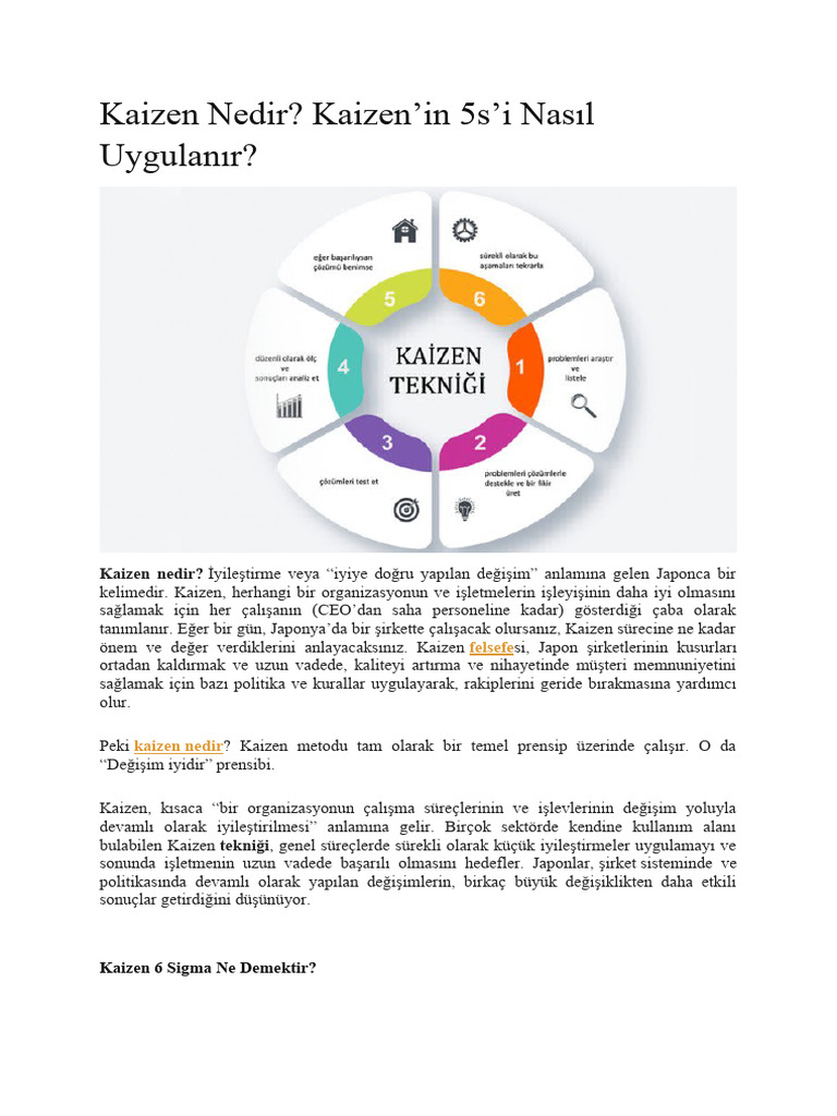 Kaizen | PDF