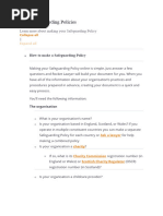 Safeguarding Policy Example Statement | PDF | Policy | Social Ethics