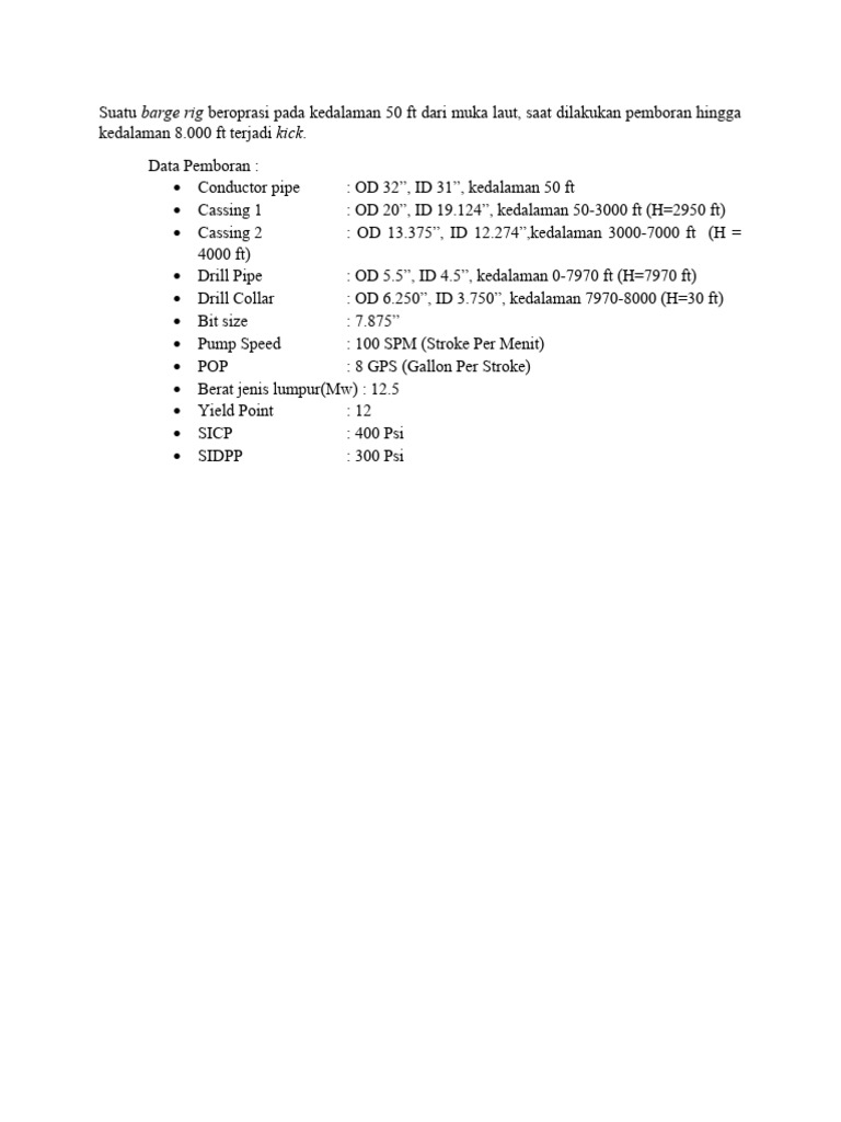 MIGAS ACARA 1 Yuk Ayuk | PDF | Volumen | Petróleo