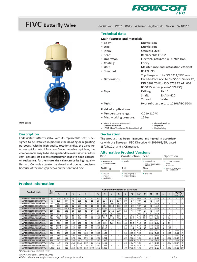 Motorized Valve With Actuator Bernard (WAFN3 - MSEENR) | PDF | Valve ...