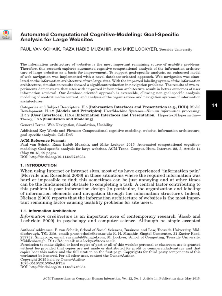 Automated Computational Cognitive-Modeling | PDF | Internet & Web | World Wide Web