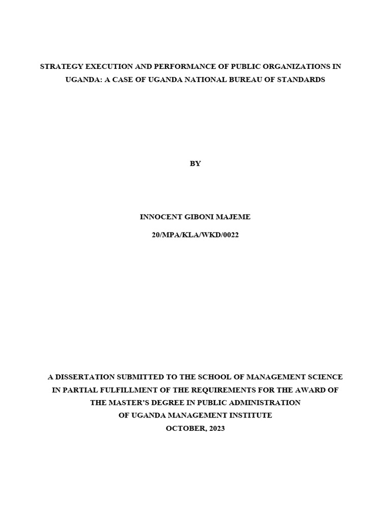 Dissertation Innocent | PDF | Sampling (Statistics) | Observation