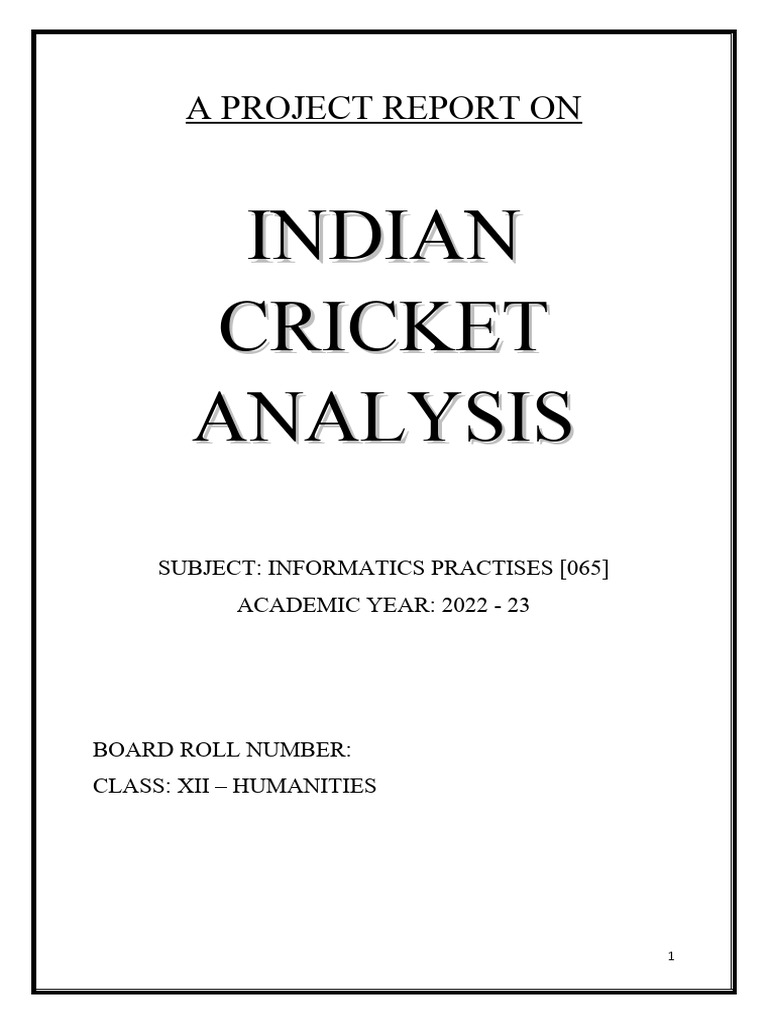 Free Cricket Analysis Software Project | PDF | Computer Program ...