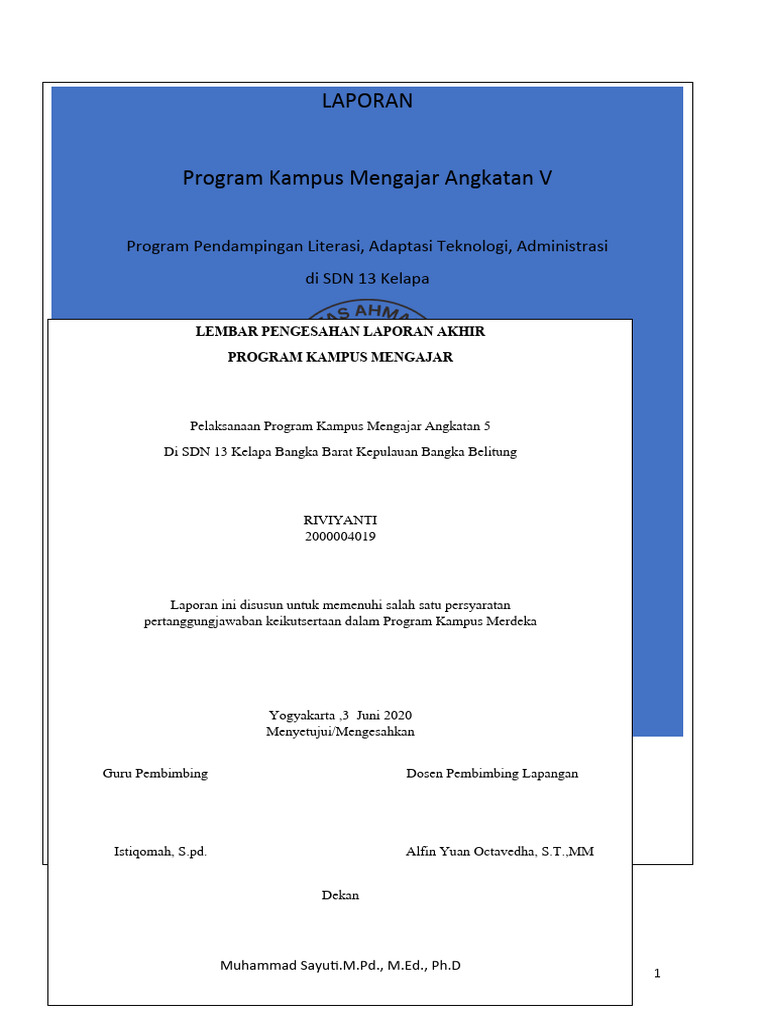 Laporan Akhir KKN Km5 | PDF
