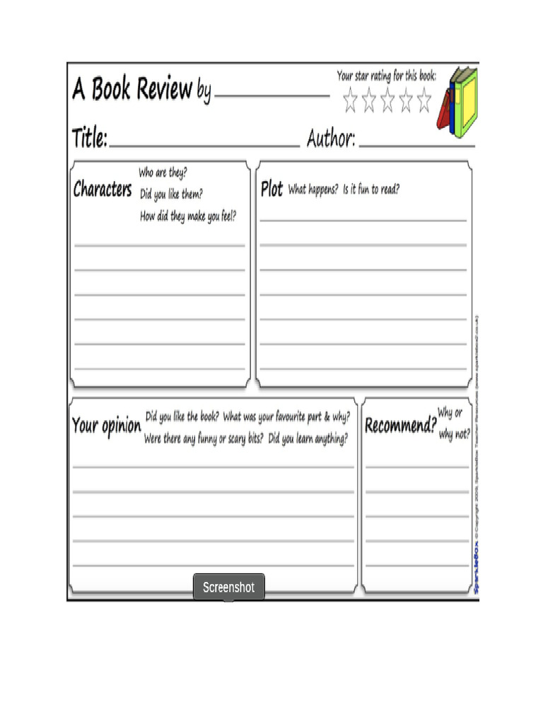 Book Review Template | PDF