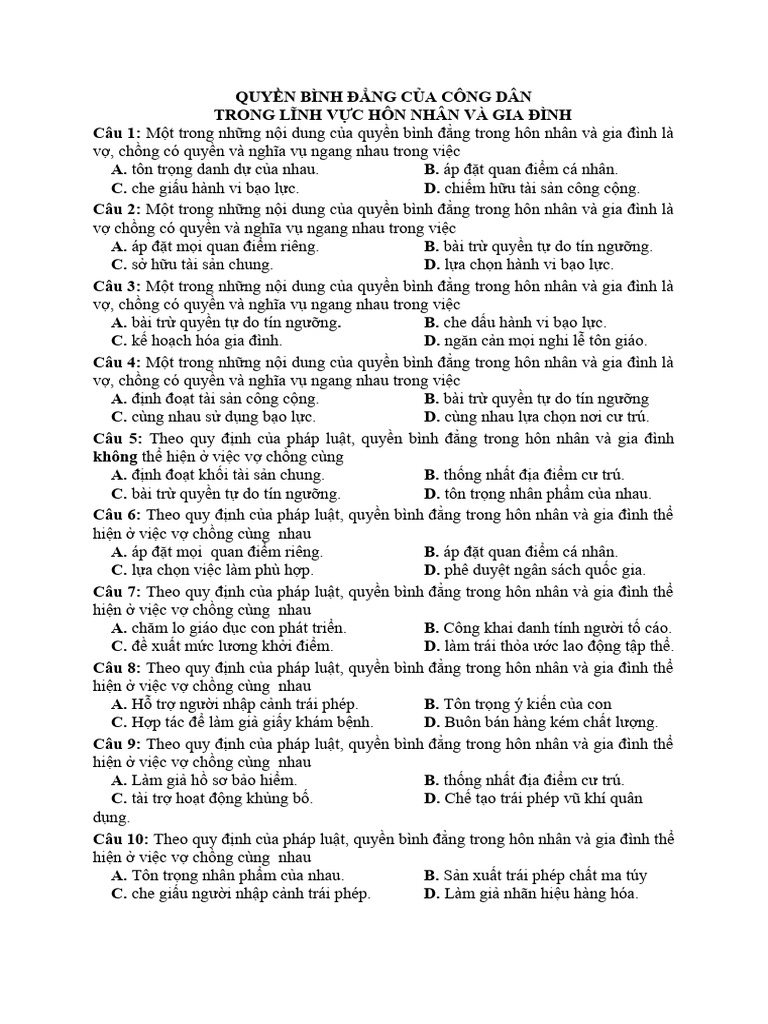 Trăc Nghiem Bai4 | PDF