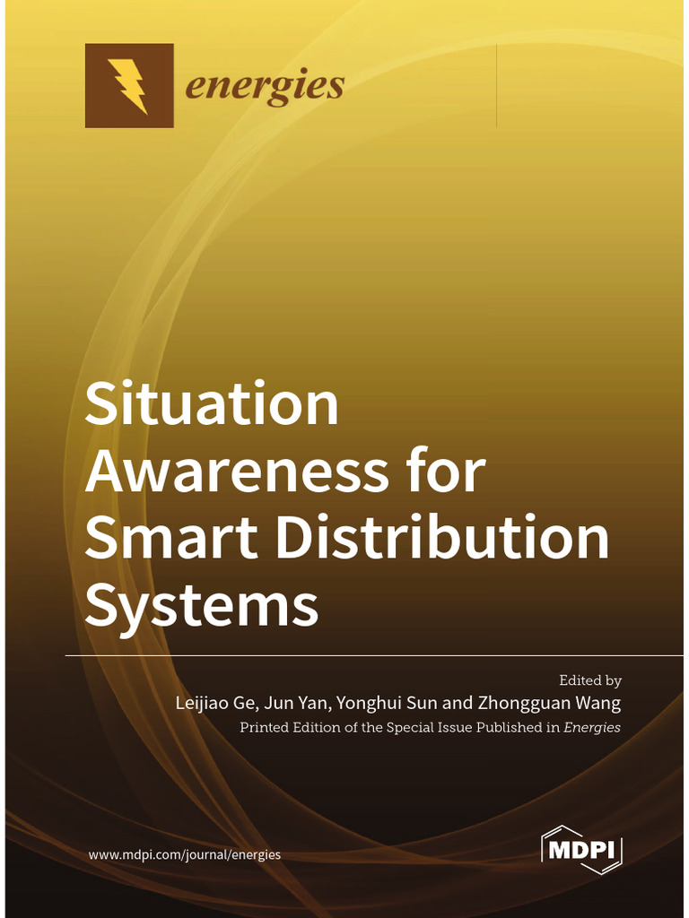 Situation Awareness For Smart Distribution Systems Pdf Distributed Generation Electrical Grid