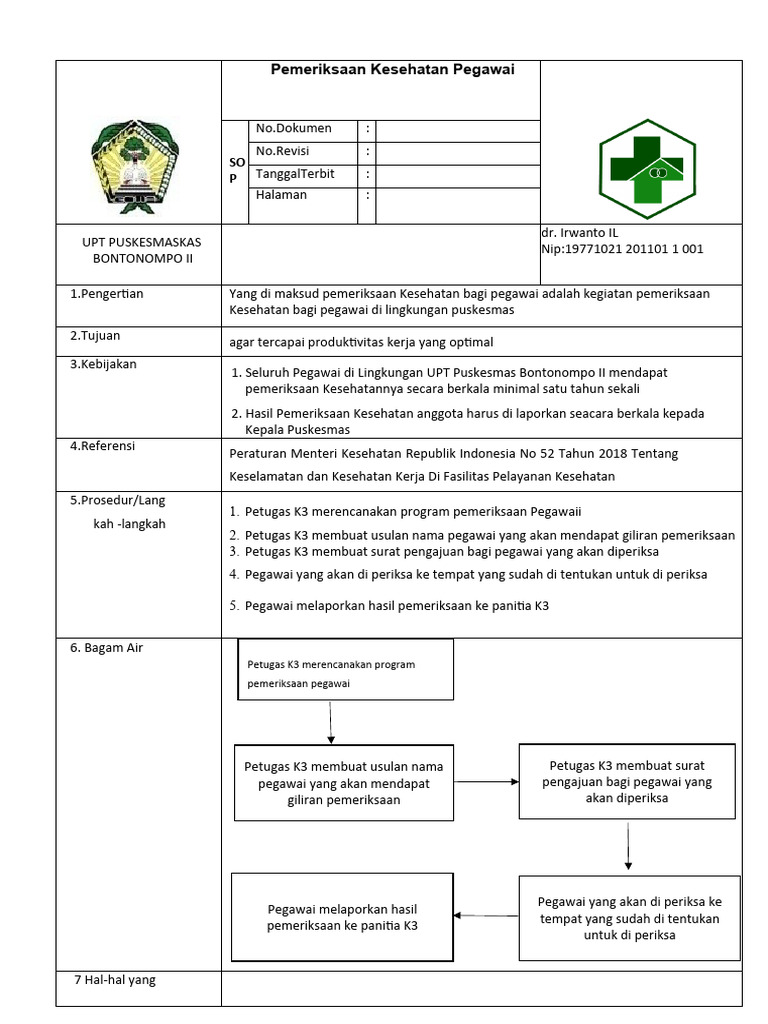SOP Pemeriksaan Berkala | PDF