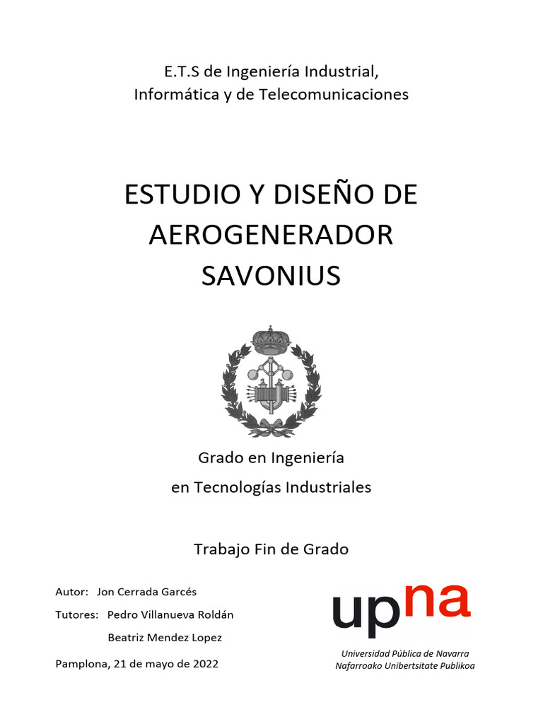 TFG Jon Cerrada Garc | Descargar gratis PDF | Mecánica de fluidos | Ecuaciones