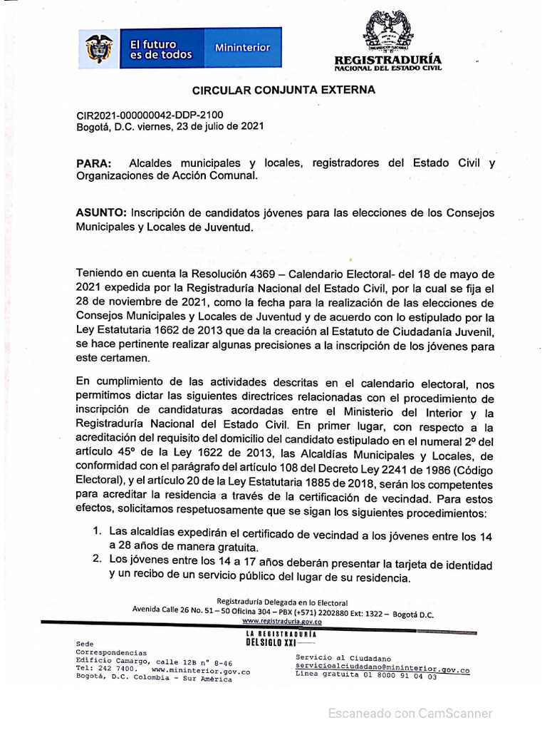 Circular Conjunta Externa | PDF