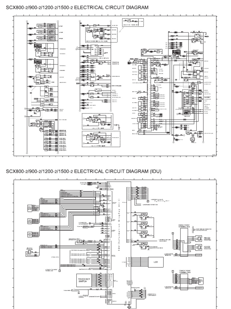 Hitachi Sumitomo Crawler Crane SCX800,900,1200,1500-2 Electrical ...