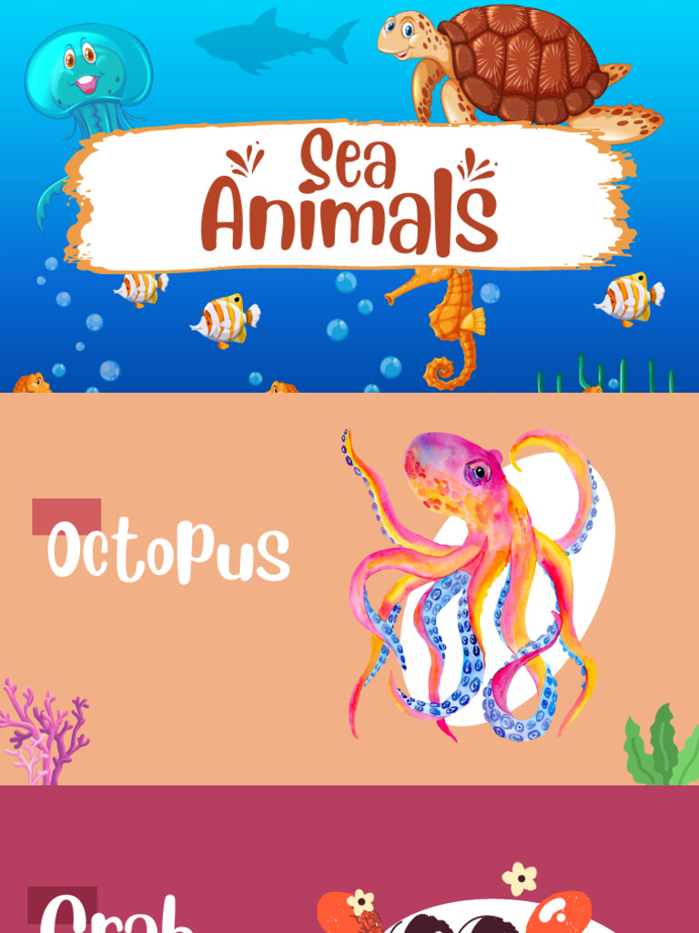 Sea Animals | PDF
